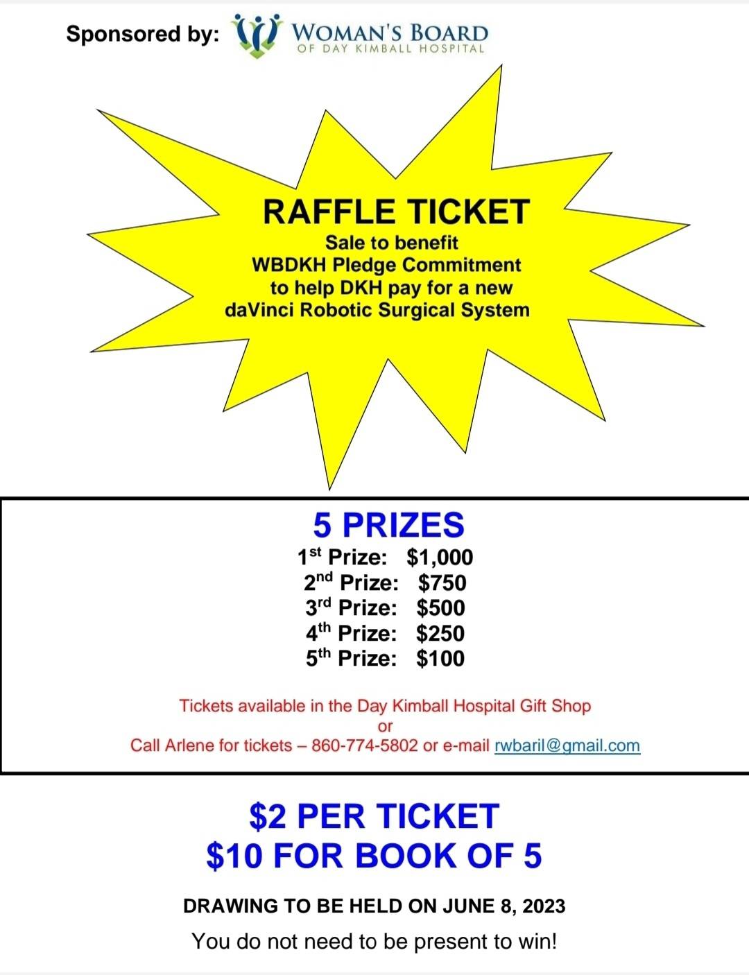 Woman's Board Of DKH Annual Raffle